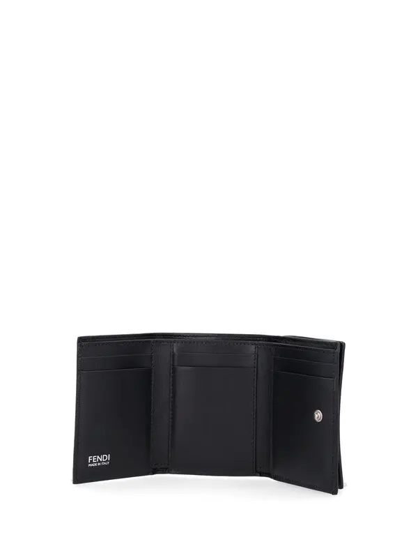 Fendi Mini Trifold Leather Wallet