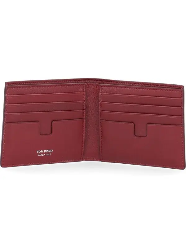 TOM FORD T Line Lizard-effect Leather Wallet