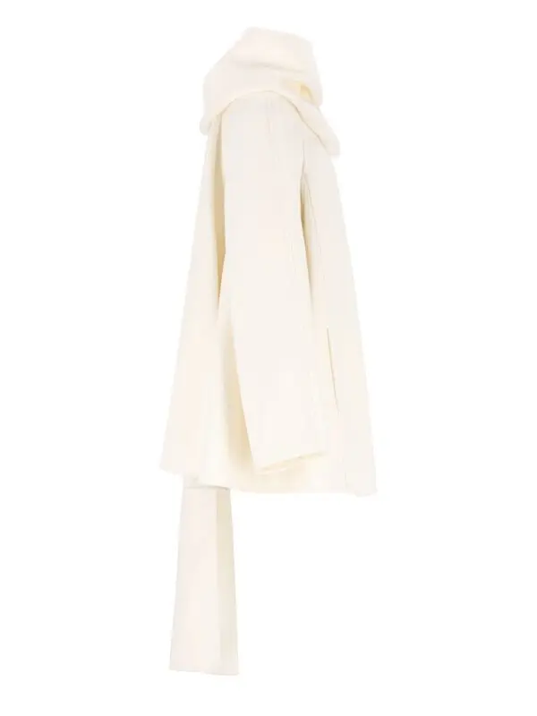 Alaïa Virgin Wool Coat With Scarf