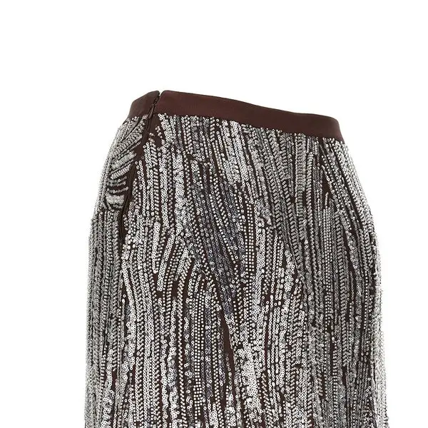 Rabanne Embroidered Long Skirt