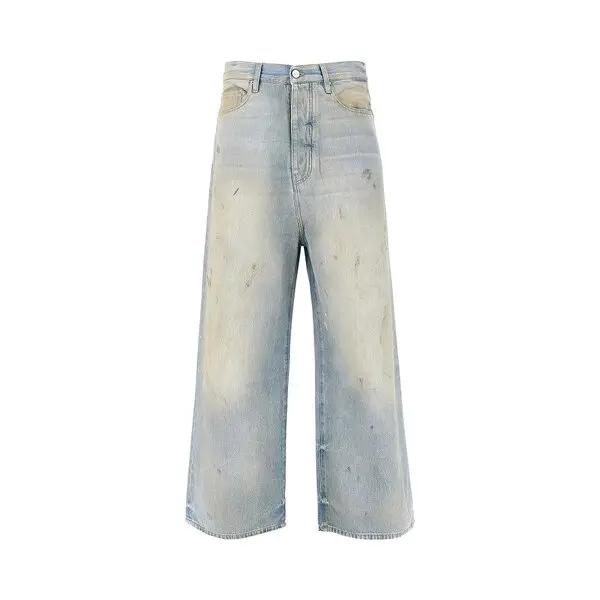 Amiri Used Effect Baggy Jeans - Blue