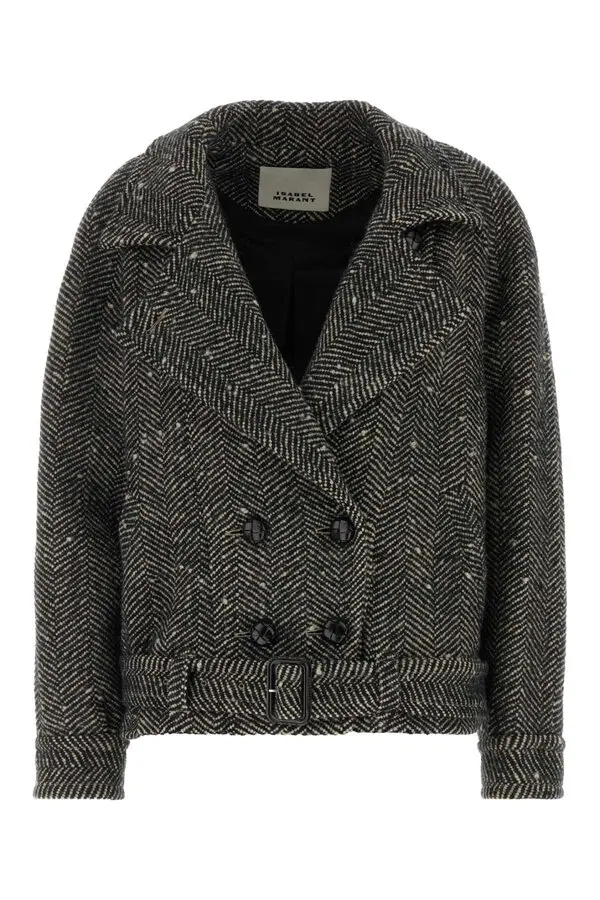 Isabel Marant Étoile Embroidered Wool Blend Elvane Coat