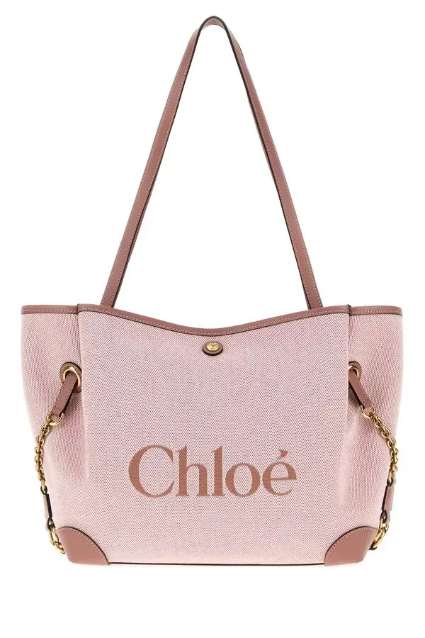 Chloé Canvas Clover Shopping Bag