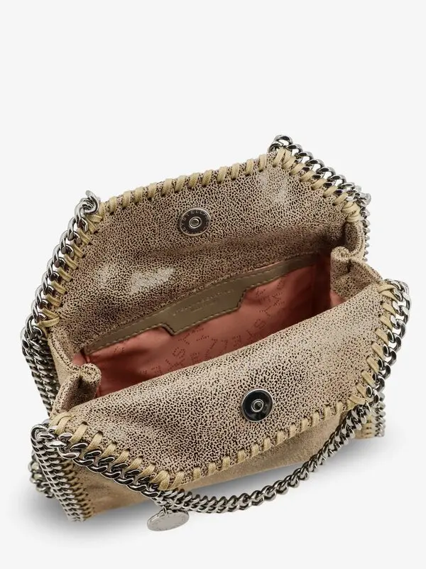 Stella McCartney Falabella Tiny Bag In Shaggy Deer