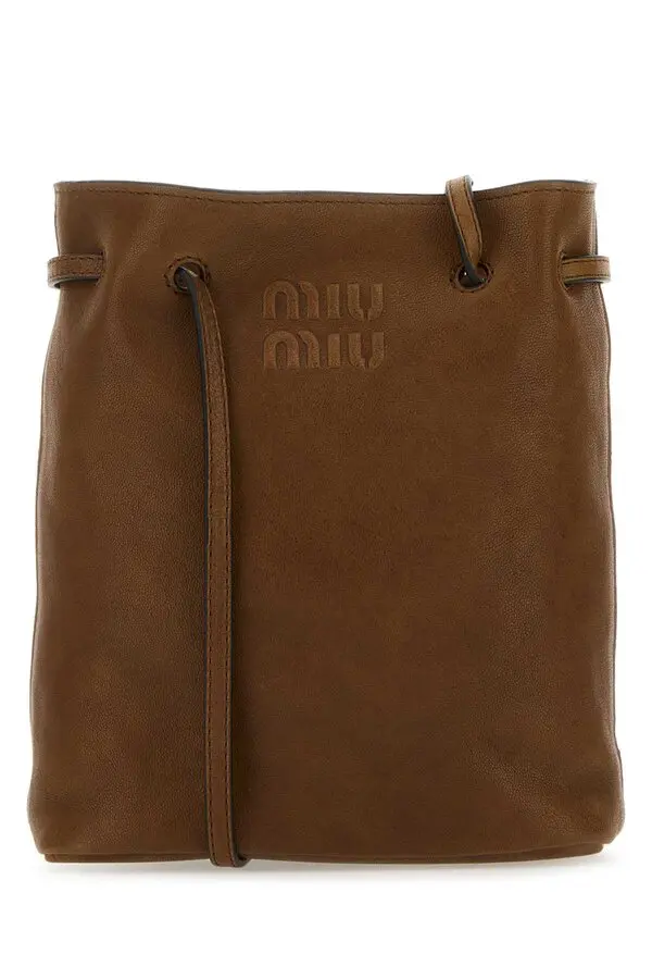Miu Miu Caramel Leather Crossbody Bag