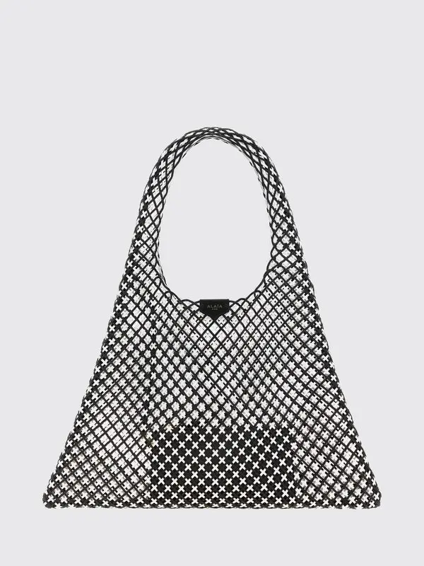 Alaïa One Piece Perforated Leather Tote Bag With Inner Pouch