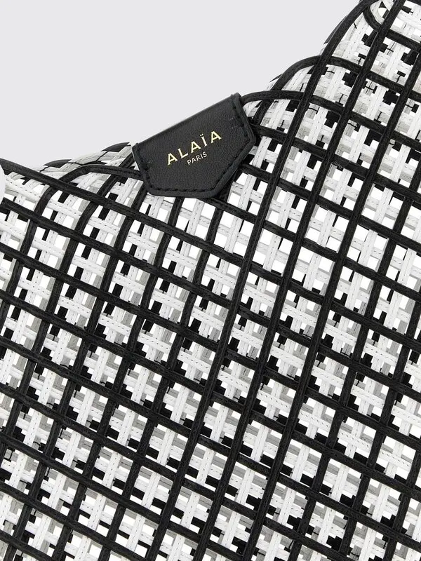 Alaïa One Piece Perforated Leather Tote Bag With Inner Pouch