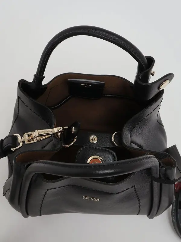 Max Mara Marins Mini Smooth Leather Tote Bag With Double Handle