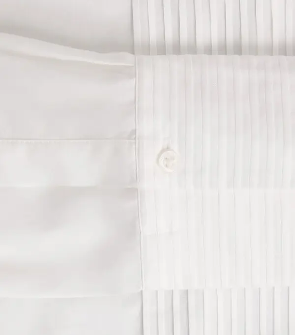 Brandon Maxwell Cotton Scarf-neck Inez Shirt