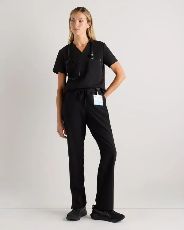 Quince Aeraflex Scrubs Jogger Set - Bold Black