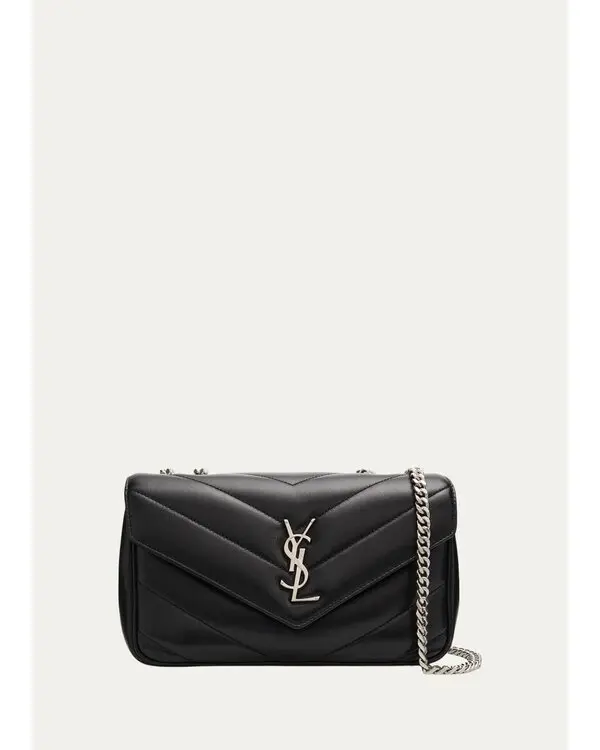 Saint Laurent Lou Lou Quilted Leather Crossbody Bag - Nero