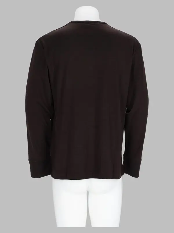 Studio Nicholson T-shirt "kuyto" In Jersey Di Lana A Manica Lunga