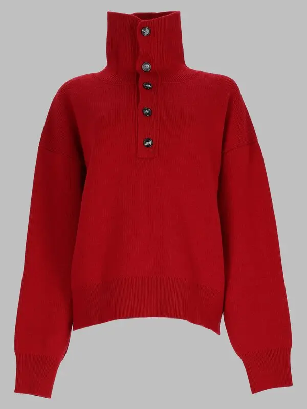 AMI Paris Maglia In Lana Con Bottoni
