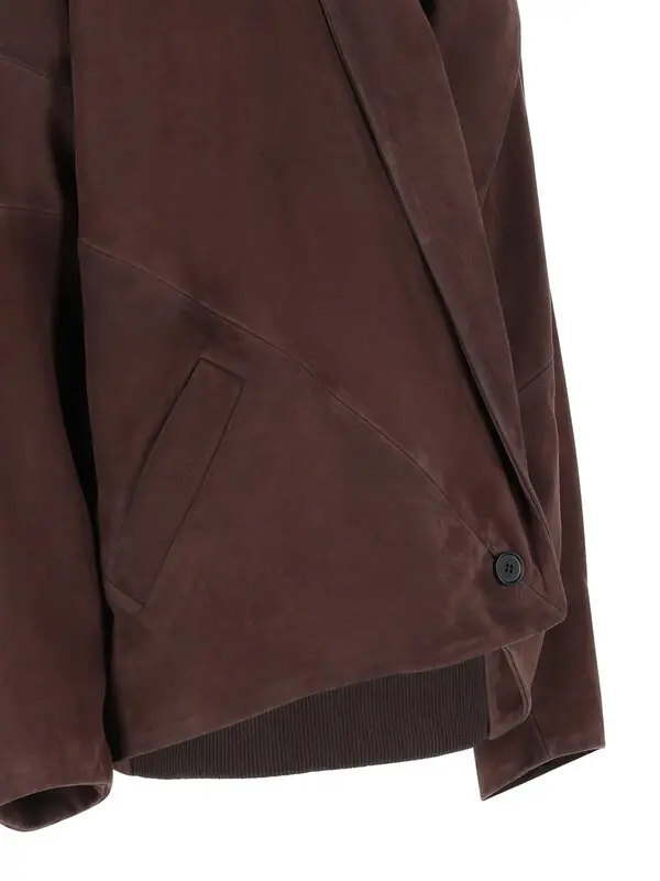Co Giacca "wrap" In Suede