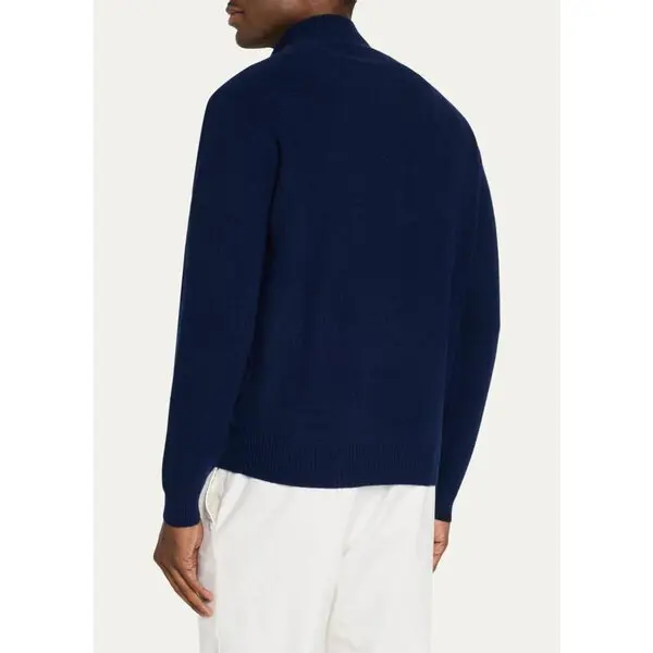 Fioroni Cashmere Full-zip Ribbed Cardigan