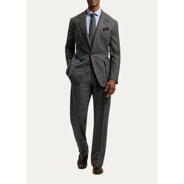 Ralph Lauren Purple Label Glenn Hand-tailored Tick-weave Jacket
