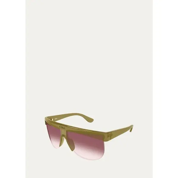 Chloé Explorer 68mm Aviator Mask Sunglasses