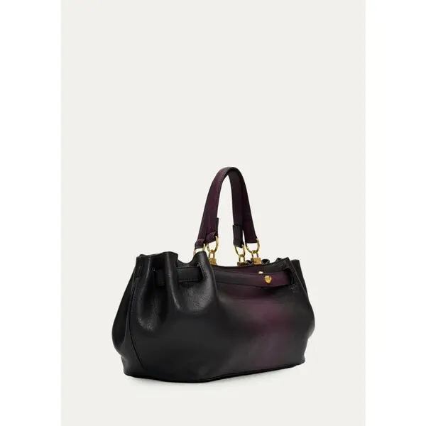 Balenciaga Gradient Leather Belted Top-handle Bag