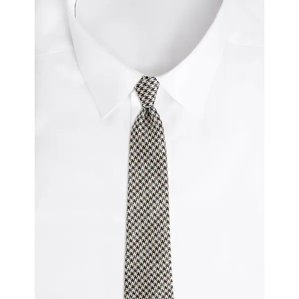 Dunhill Houndstooth Silk Tie
