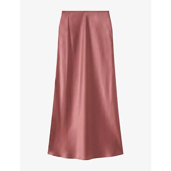 JOSEPH Isaak Elasticated-waist Silk Midi Skirt