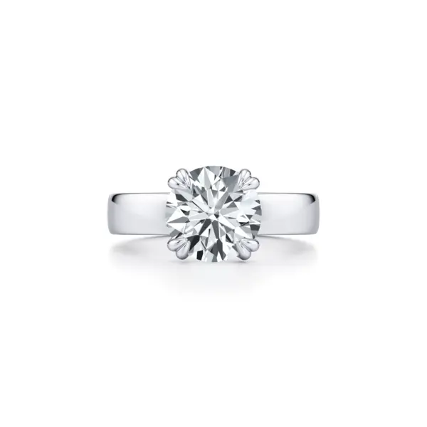 JEAN DOUSSET Hayden Round Cut Jd Signature Solitaire Lab Diamond Engagement Ring Round
