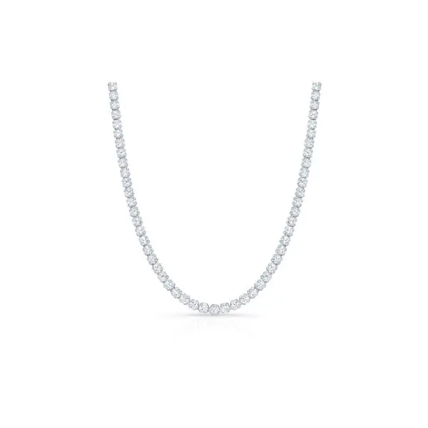 JEAN DOUSSET Elle Lab Diamond Tennis Necklace 18k - Platinum