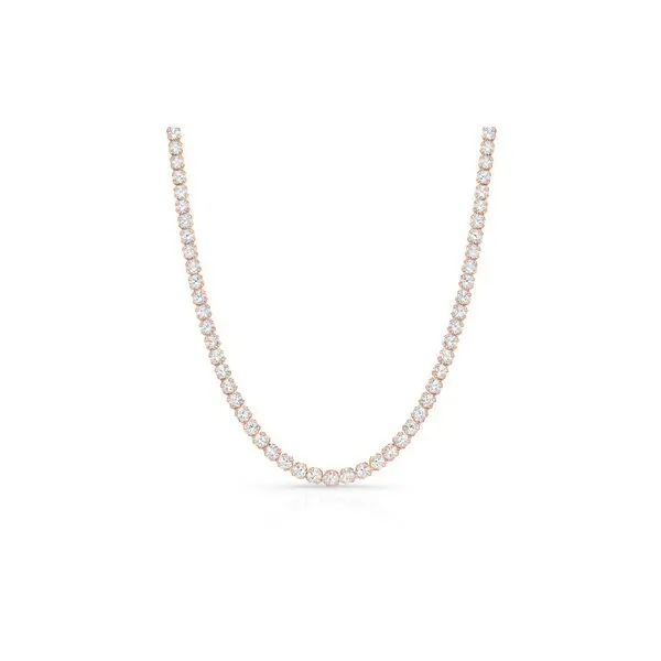 JEAN DOUSSET Elle Lab Diamond Tennis Necklace 18k - Rose Gold