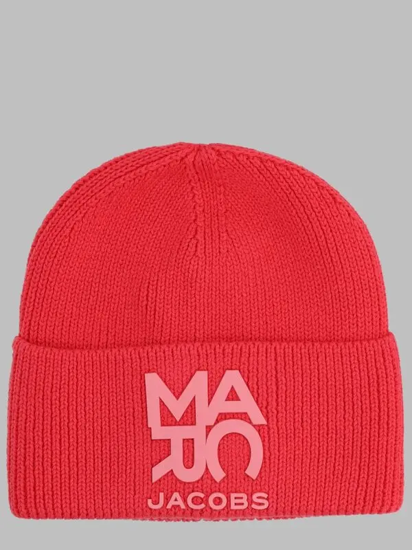Marc Jacobs Logo Knit Beanie - Orange