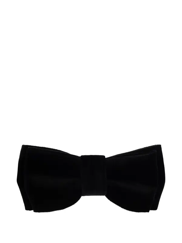 Paul Smith Oversized Velvet Bow Tie - Black