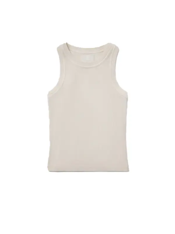 Citizens Of Humanity Isabel Form-fitting Ribbed Racerback Tank - Grey
