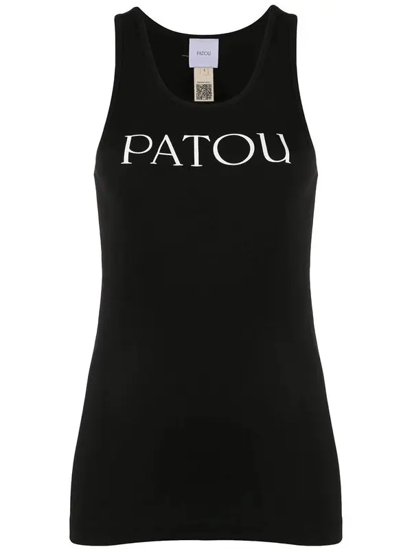 PATOU Scoop Neck Logo Tank Top