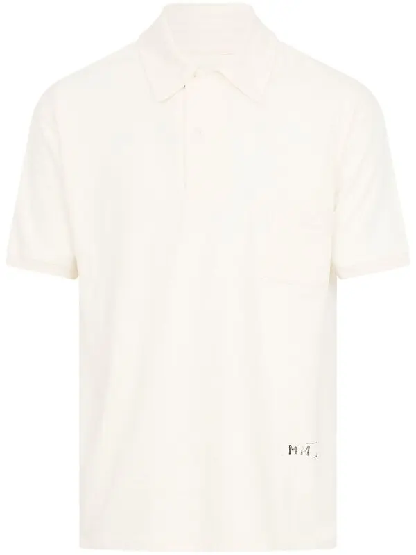 MAISON MARGIELA Logo-print Polo Shirt
