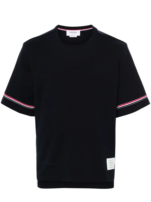 Thom Browne Rwb-striped Classic Cotton T-shirt