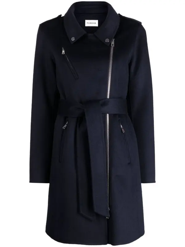 PAROSH Mini Zip-up Wool Jacket