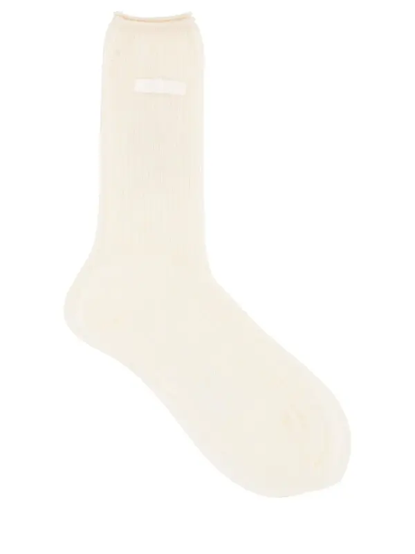 ANTIPAST Ankle Height Ribbed Bow Socks