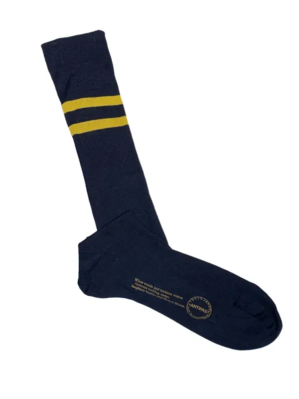 ANTIPAST Contrast Striped Cotton Socks