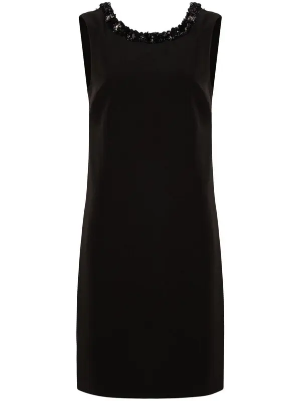 PAROSH Mini Sequin-embellished Column Dress