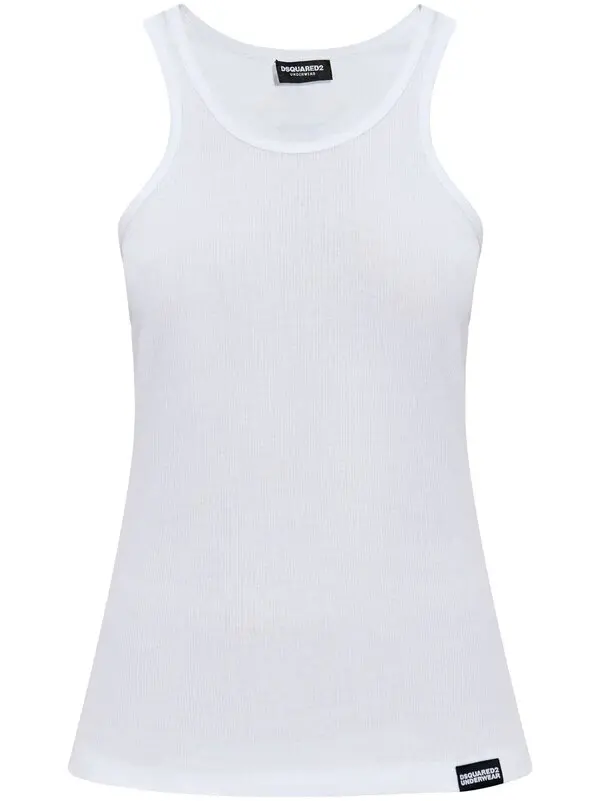 Dsquared2 Logo Painttch Halterneck Tank Top