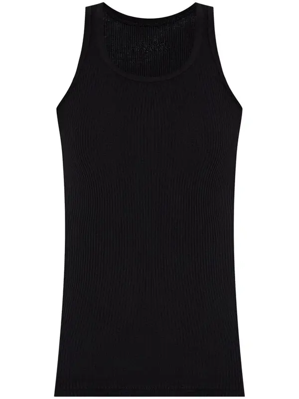 Isabel Marant Étoile Logo-embroidered Sleeveless Tank Top - Black