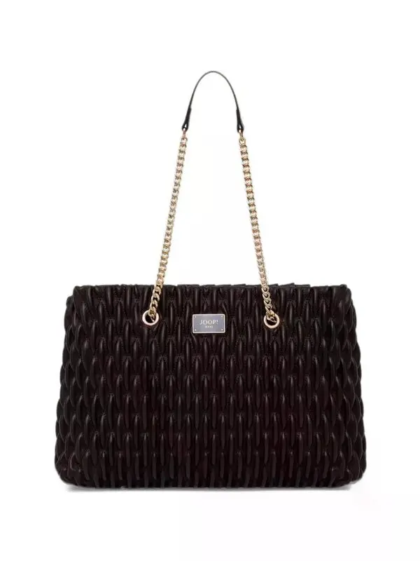 JOOP! Ruga Niecy Quilted Chain-link Tote Bag - Brown