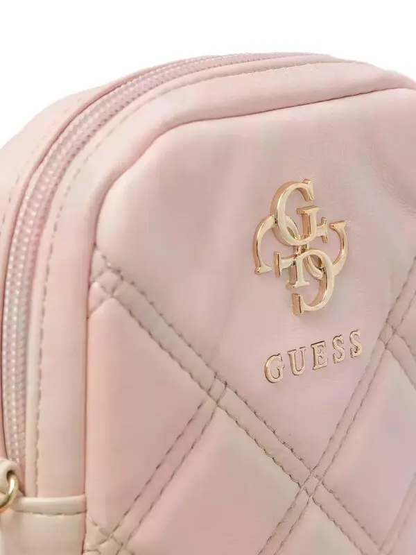 Guess Quilted Logo-plaque Phone Bag