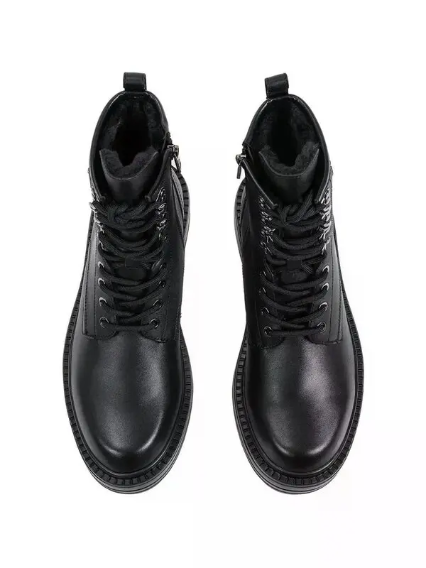 Karl Lagerfeld Miles Lace-up Leather Boots