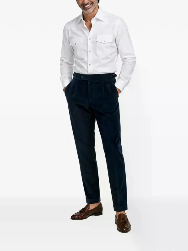 FRANZESE COLLECTION Stefano De Martino Creased Trousers
