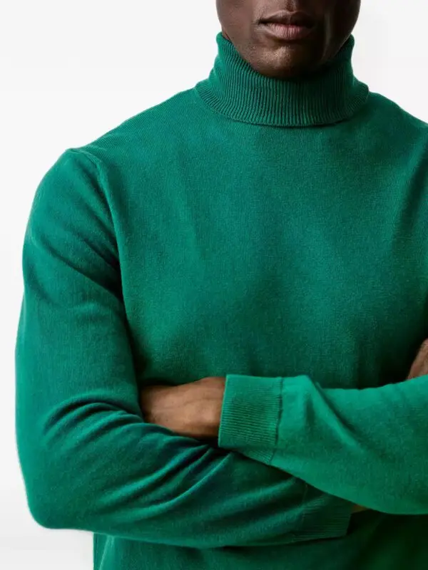 BENETTON Roll-neck Ribbed-trim Sweater