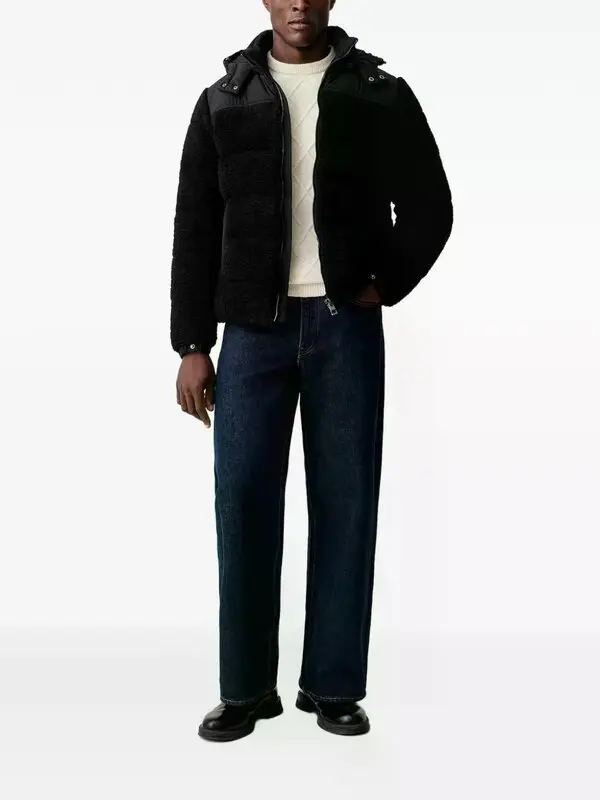 Guess Fleece-texture Hooded Jacket