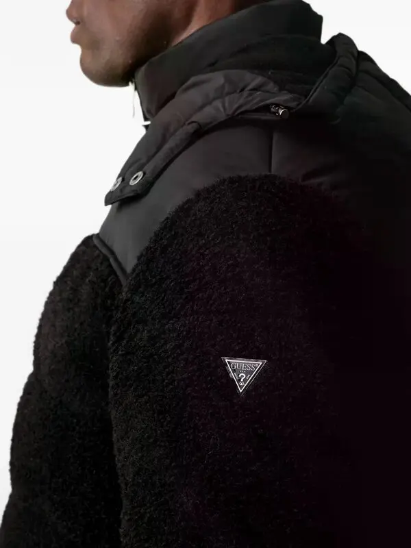 Guess Fleece-texture Hooded Jacket