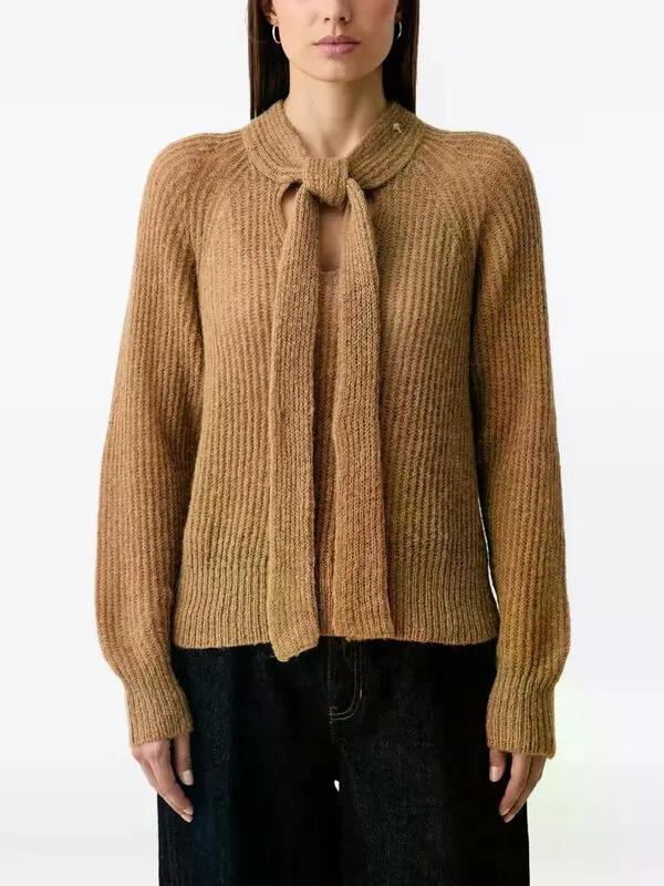 JOOP! Tie-neck Ribbed Sweater
