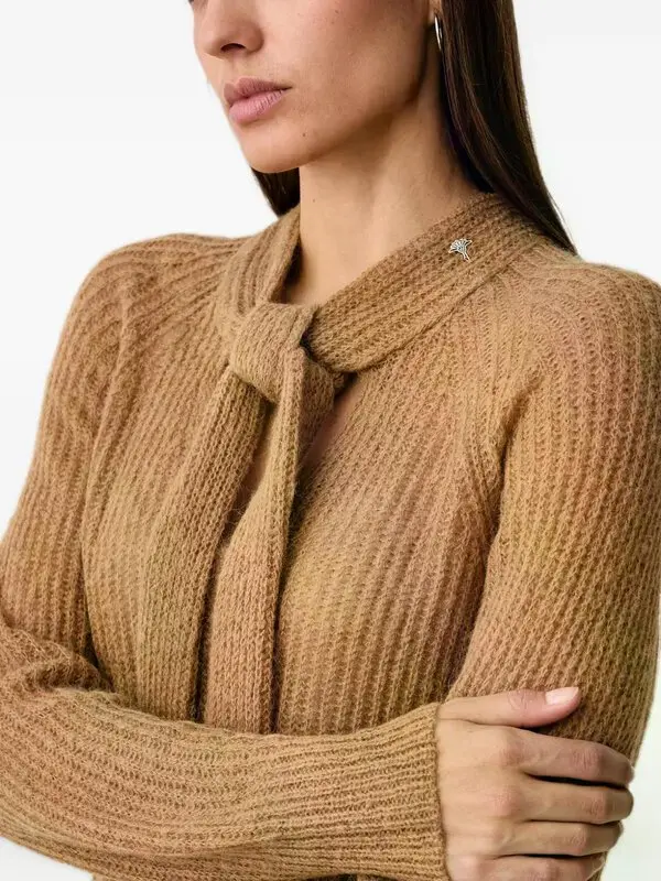 JOOP! Tie-neck Ribbed Sweater