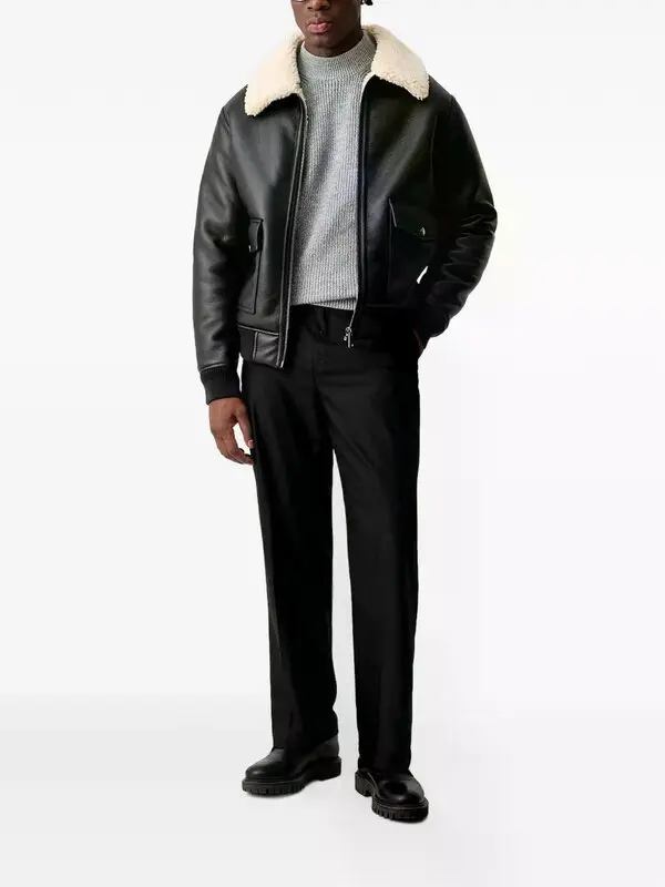 JOOP! Shearling-collar Faux-leather Jacket