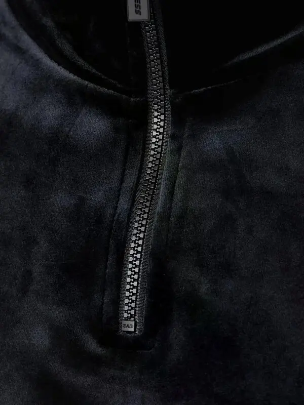 Guess Amalia Rhinestone-logo Velvet Sweatshirt